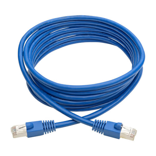 N262-005-BL CAT6A STP PATCH CABLE 10G SHIELDED BLUE 5FT